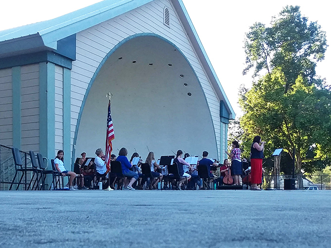 Summer concerts in the park bring the community together, where music fills the evening air and nobody minds if you sing along.