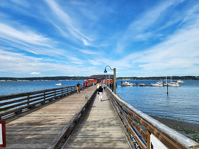 The Coupeville Wharf stretches into Penn Cove like a wooden welcome mat to the Salish Sea. Walk slowly &ndash; these planks have stories to tell.