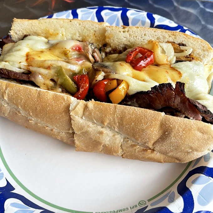 A Philly that would make Philadelphians nod in respect&mdash;tender meat, peppers, and cheese melding into handheld bliss.