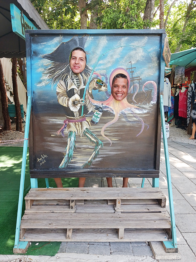 A photo opportunity that perfectly captures the Keys' sense of humor&mdash;where else can you become part octopus for your next profile picture?