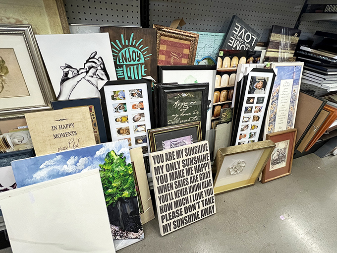 Wall art for every taste &ndash; from inspirational quotes to landscapes. That "You Are My Sunshine" canvas is practically begging to brighten someone's hallway.