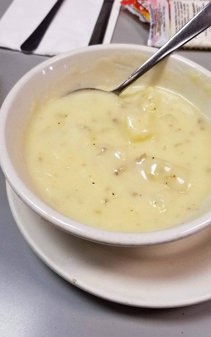 Potato soup that hugs you from the inside. On Cleveland's coldest days, this creamy bowl of comfort is better than a space heater.