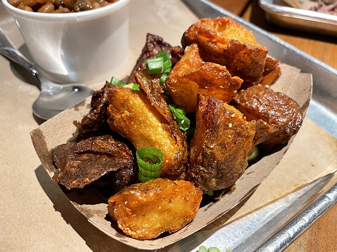 These aren't just potatoes&mdash;they're golden nuggets of crispy, fluffy perfection that could make an Irishman weep with joy. The perfect vehicle for sopping up barbecue sauce. 