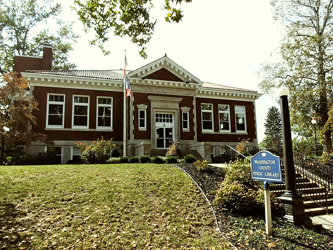 The Washington County Public Library proves that even in the digital age, the most beautiful interface is still a historic building filled with books.
