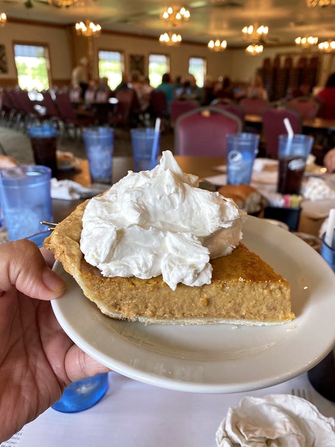 Pumpkin pie with a cloud of whipped cream&mdash;autumn's greatest hit performed on a perfectly flaky crust stage.