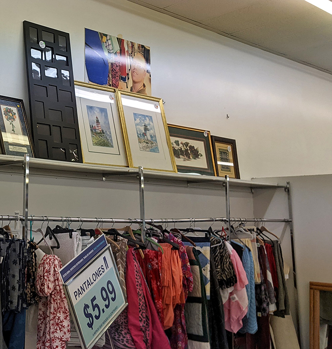 At Goodwill Ankeny, even the quilts seem to tell a story &mdash; and the artwork above them? That&rsquo;s just the encore.
