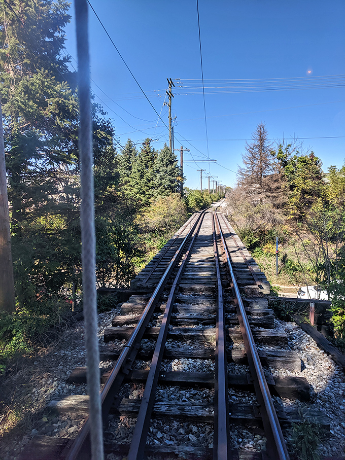 Rails stretching toward the horizon, a perfect metaphor for the journey through time the museum offers visitors.