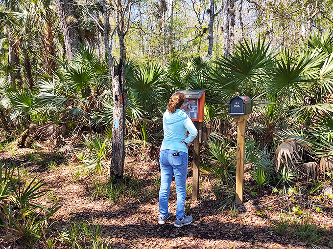 Nature trails at Rice Creek offer educational signage for those who want to learn while they wander &ndash; knowledge and exercise, the multitasking of retirement.