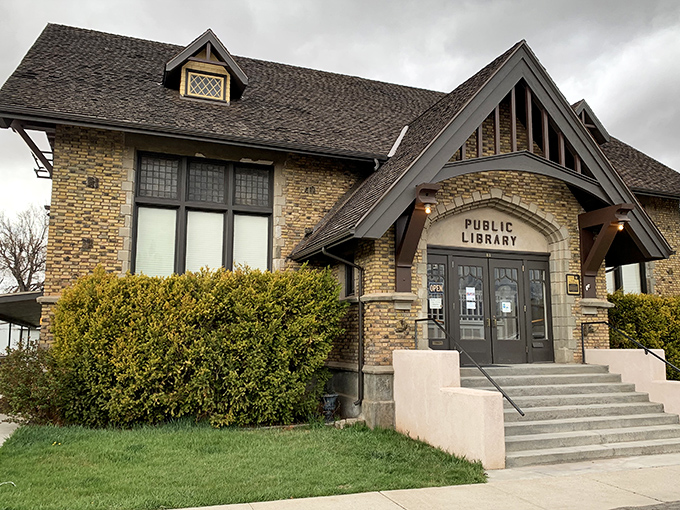 A library that looks like it belongs in a storybook &ndash; fitting for a building that houses thousands of them. 