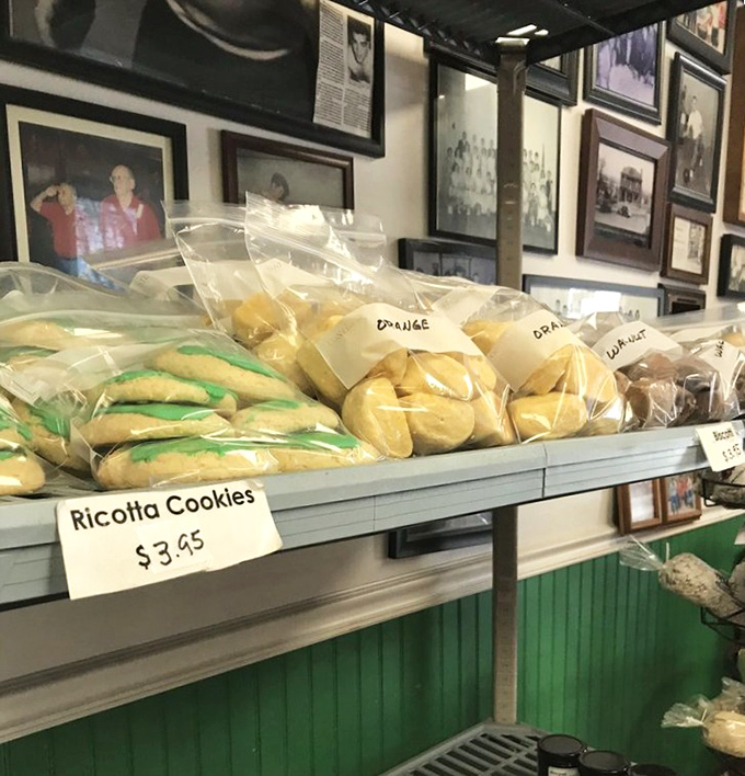 Ricotta cookies lined up like delicious soldiers ready to wage war on your willpower and win every single battle.