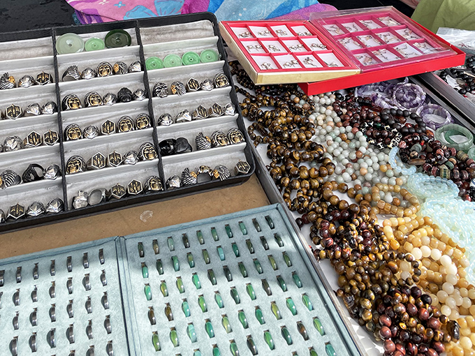 Treasure chests of the modern era&mdash;trays of rings and beaded accessories that would make a pirate reconsider his career choice.
