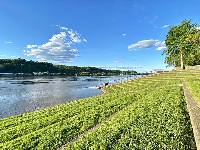 The Ohio River stretches lazily along Huntington's edge, a liquid highway that carried the city's fortunes long before interstates existed.