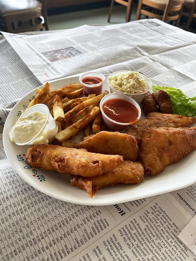 Fried rockfish that's crispy outside, flaky inside. This is what fish dreams of becoming when it grows up.