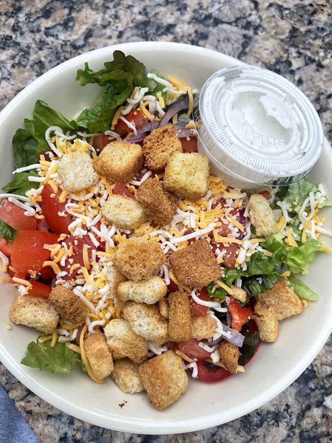 Even the salads here look like they mean business &ndash; fresh, colorful, and actually satisfying.