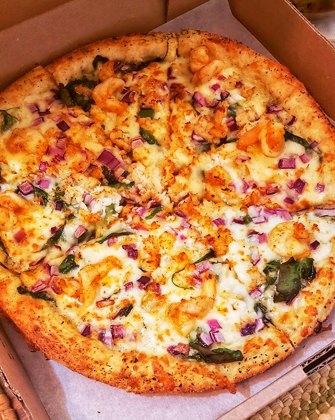 Seafood pizza that brings the ocean to Ohio &ndash; proving geography is no match for culinary imagination and fresh ingredients.