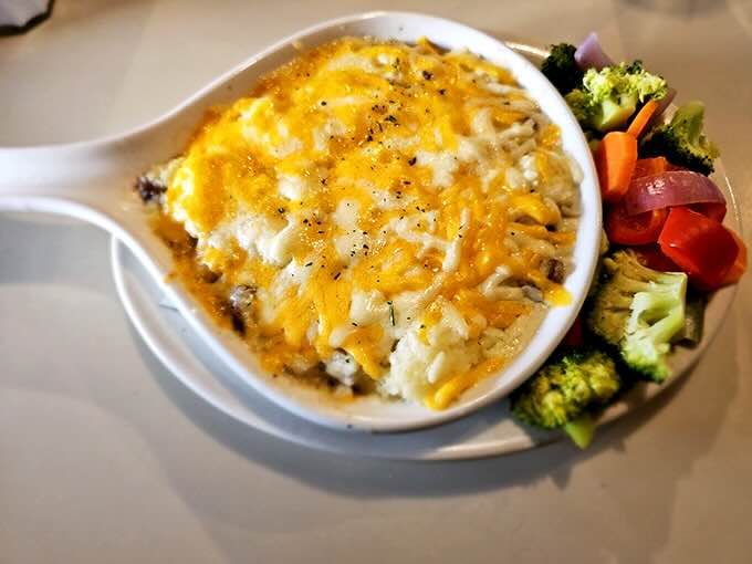 Shepherd's pie that would make an Irish grandmother nod in approval&mdash;hearty, cheesy, and perfect with a pint of something cold.