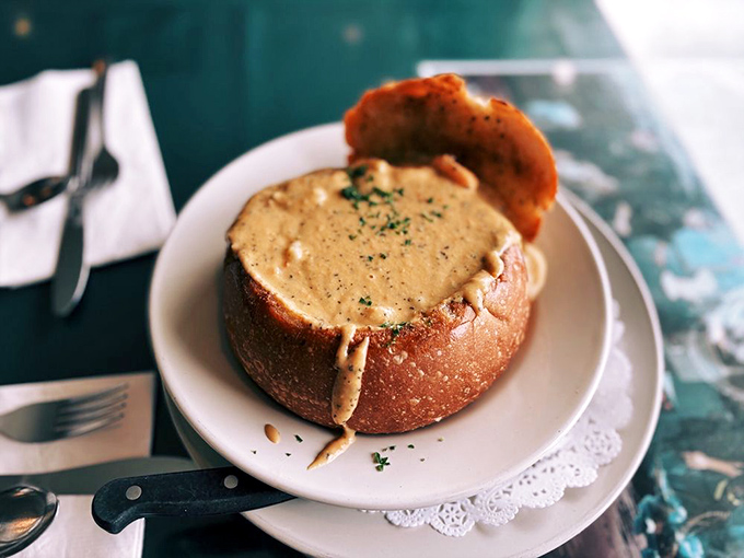 Bread bowl brilliance &ndash; when the container is as delicious as what's inside, you know you've hit the seafood jackpot.