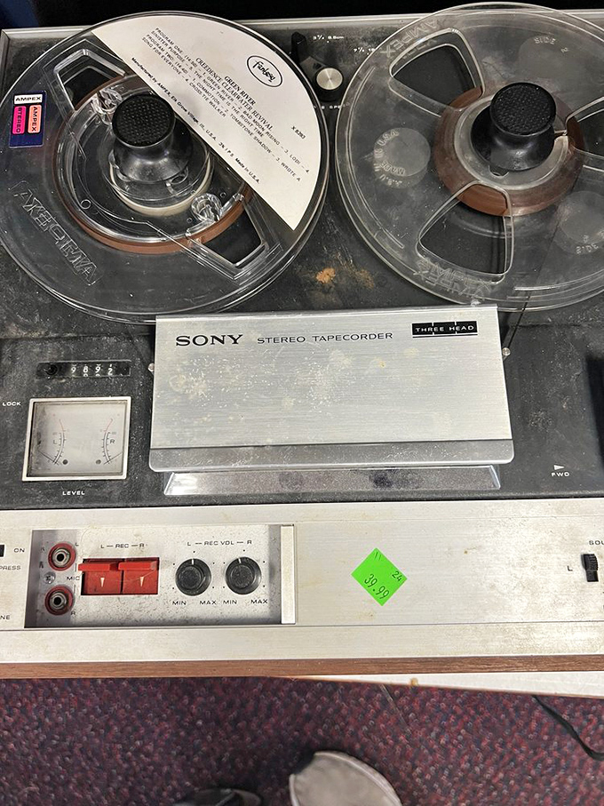 This Sony tape recorder has stories to tell. Once captured voices of families or recorded radio hits &ndash; now waiting for its retro revival moment.