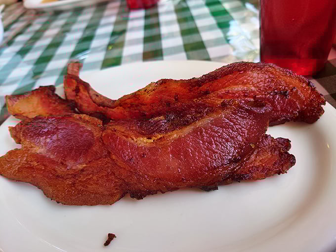 Bacon so thick and perfectly cooked, it makes all other bacon look like it's just phoning it in from the bench.