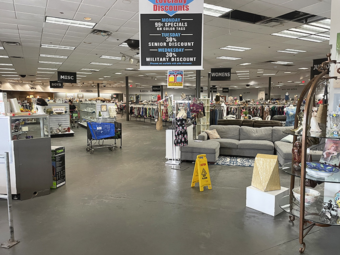 With special discounts for seniors and military, Lovelady's spacious layout makes treasure hunting a comfortable adventure for bargain seekers of all ages.