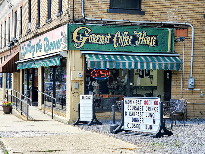 "Spilling the Beans" isn't just clever wordplay&mdash;it's where locals gather for morning conversations as essential as the coffee they're sipping.