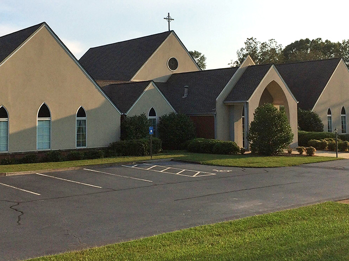 Even the churches here look like they're ready for their close-up in a Southern Gothic novel.