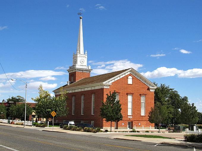 The St. George Tabernacle stands as a red-brick sentinel of history. Sundays here feel like stepping into a Norman Rockwell painting.