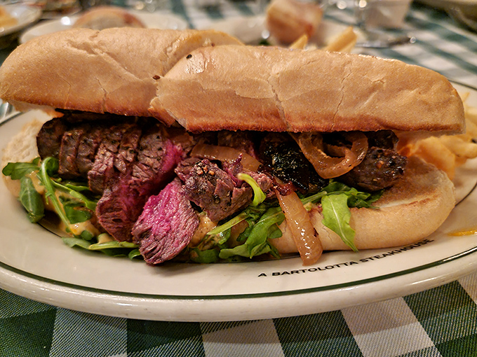 The steak sandwich&mdash;for when you want the steakhouse experience but need to maintain the illusion you're eating "lunch" not "dinner at 1pm."