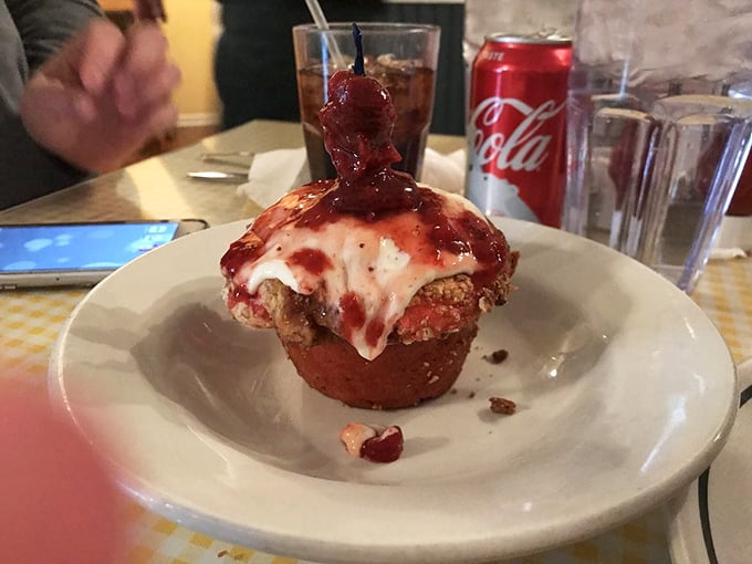 Not just a muffin, but a strawberry cheesecake that went to pastry school and graduated with honors.