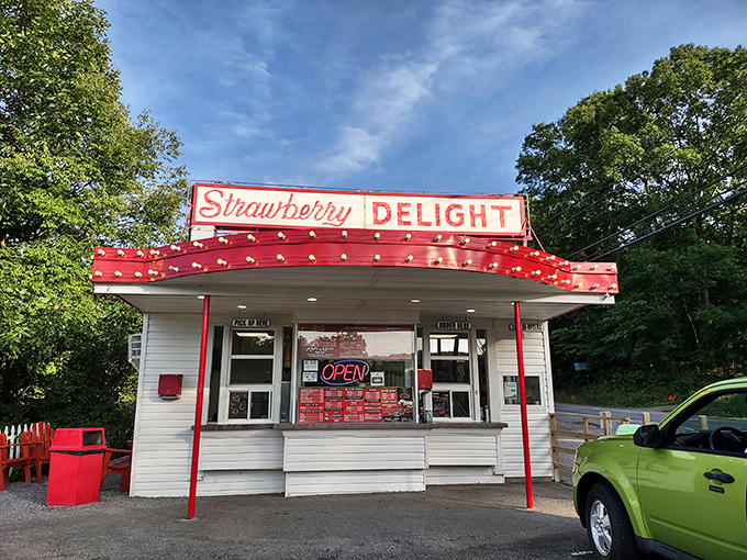 Strawberry Delight serves up nostalgia with a cherry on top&mdash;a roadside stand where summer memories are made one ice cream cone at a time.