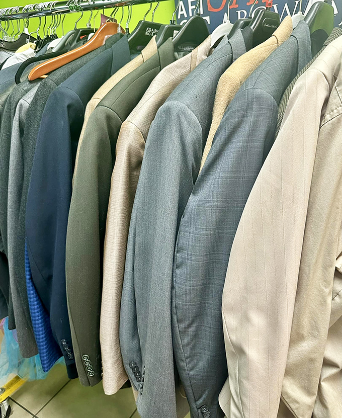 The suit collection: where business casual meets vintage cool. Perfect for job interviews or impressing your date's parents.