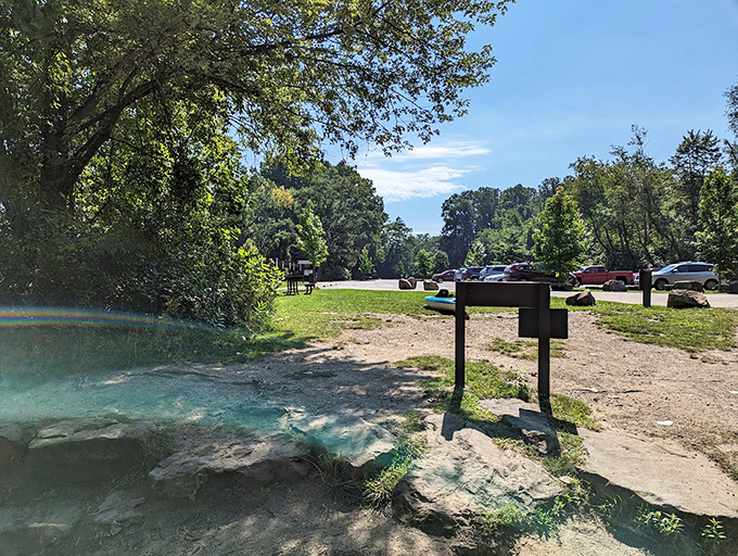 Where parking lots and paradise meet. This trailhead promises adventures that require only comfortable shoes and a willingness to disconnect.