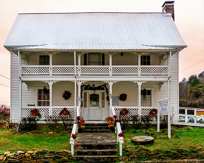 The Tabor House Museum wears its history like a comfortable sweater, complete with holiday decorations that say "come in and stay awhile."