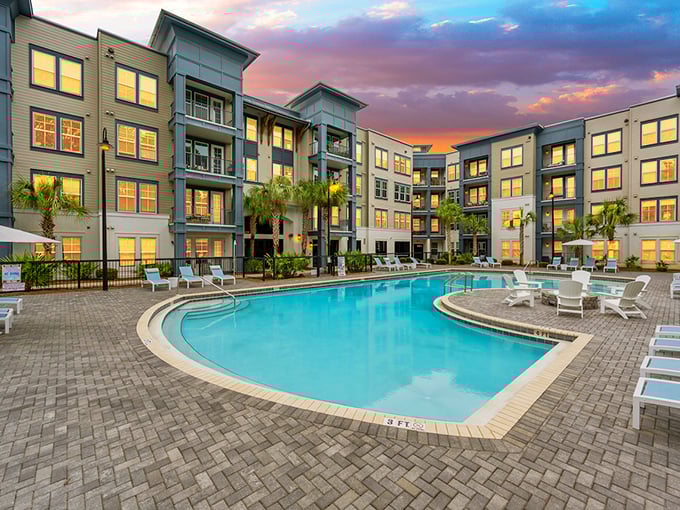 Modern luxury meets coastal comfort at these poolside apartments&mdash;where "roughing it" means forgetting your sunscreen.