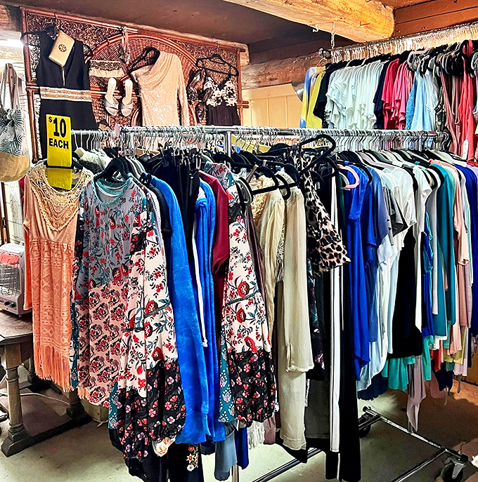 Fashion archaeology at its finest. Dig through these racks and you might unearth anything from last season's designer pieces to vintage treasures from decades past.