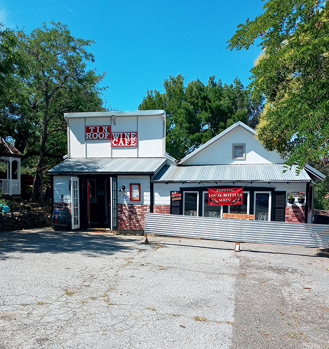 The Tin Roof Bistro's unassuming exterior hides culinary treasures within&mdash;like that unimpressive tupperware that somehow contains grandma's best recipe.