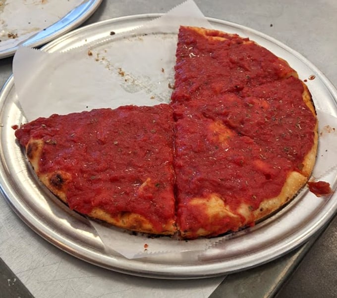 The classic tomato pie&mdash;deceptively simple yet profoundly satisfying, with a sauce so good it needs no cheese to shine.