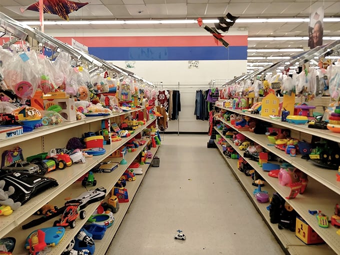 The toy aisle &ndash; where childhood dreams get a second chance and parents' wallets get a much-needed break from retail prices.
