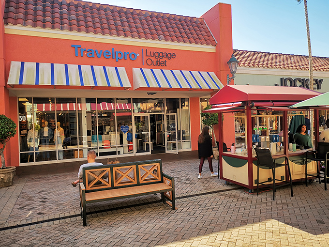 Travelpro: where vacation-bound Floridians snag premium luggage before jetting off to places less perfect than home.