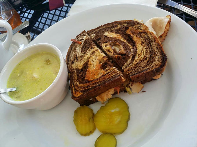 This marble rye sandwich isn't just lunch&mdash;it's a masterclass in texture and flavor with soup as its perfect sidekick.