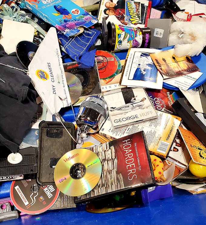 CDs and DVDs create a nostalgic pile where your teenage music taste comes back to haunt you.