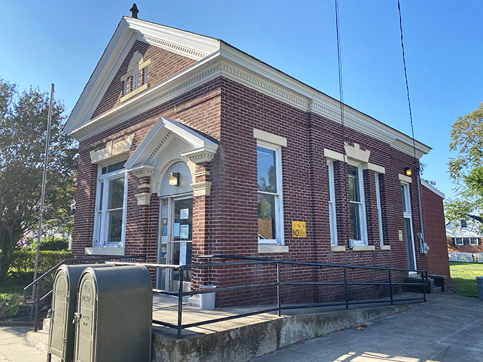 The post office &ndash; Wachapreague's original social network. More connections are made at this brick building than on Facebook, and they're far more meaningful.