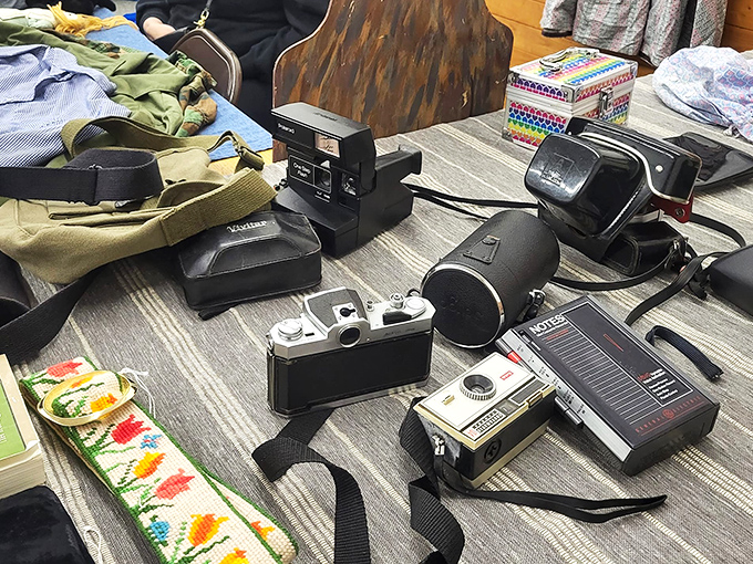 Vintage cameras that captured moments long before selfies existed. Each one a mechanical marvel that once preserved someone's precious memories.