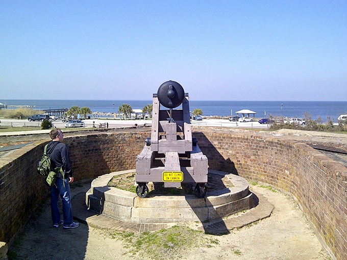 "Is it a cannon or an extremely inefficient way to make popcorn?" Fort Gaines' artillery pieces still command respect and the occasional dad joke.