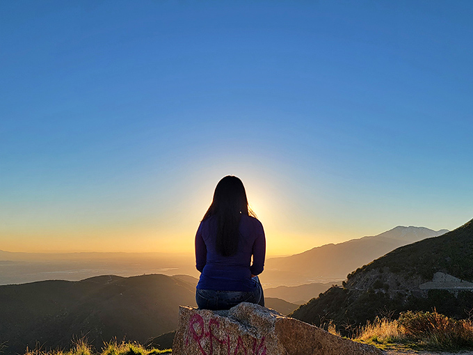 Finding your zen at 7,000 feet. Sometimes the best therapy is sitting silently before an endless horizon.