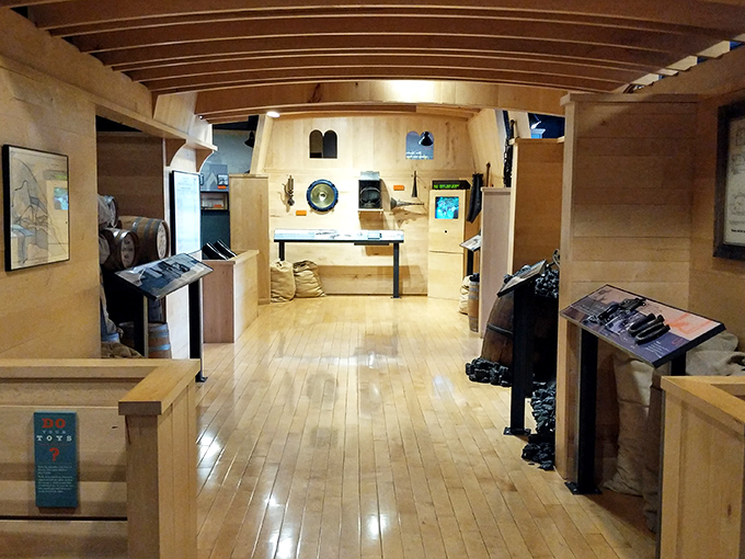 The museum at CumberlandStation lets you explore railroad history without having to actually shovel coal into a firebox.