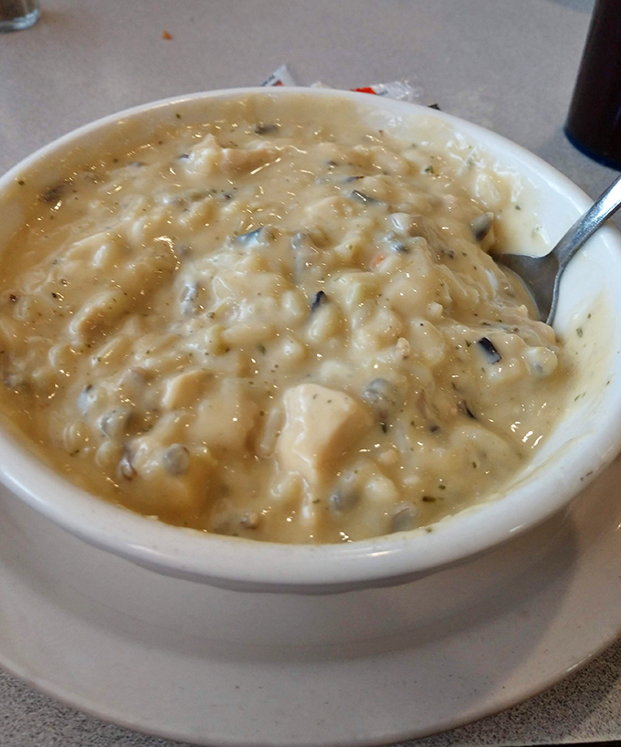 Wild rice soup thick with chunks of chicken proves Minnesota knows how to turn humble ingredients into soul-warming magic.