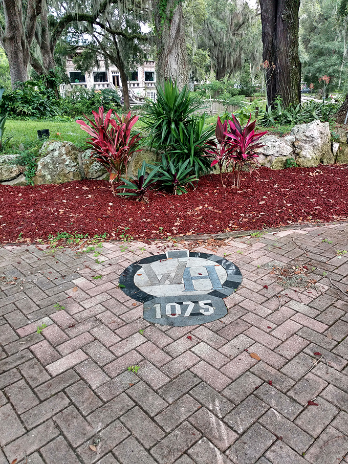 Even the address marker became a creative canvas, with "WH 1075" transformed into a mosaic medallion worthy of a Renaissance palace.