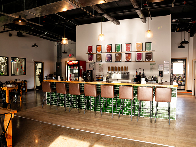 XIX Brewing Company's industrial-chic taproom proves that sophisticated craft beer culture has found its way to even the coziest corners of America.