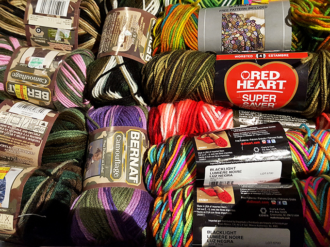 A knitter's dream in technicolor glory. These yarn skeins are like edible arrangements for crafters &ndash; deliciously tempting and impossible to resist.